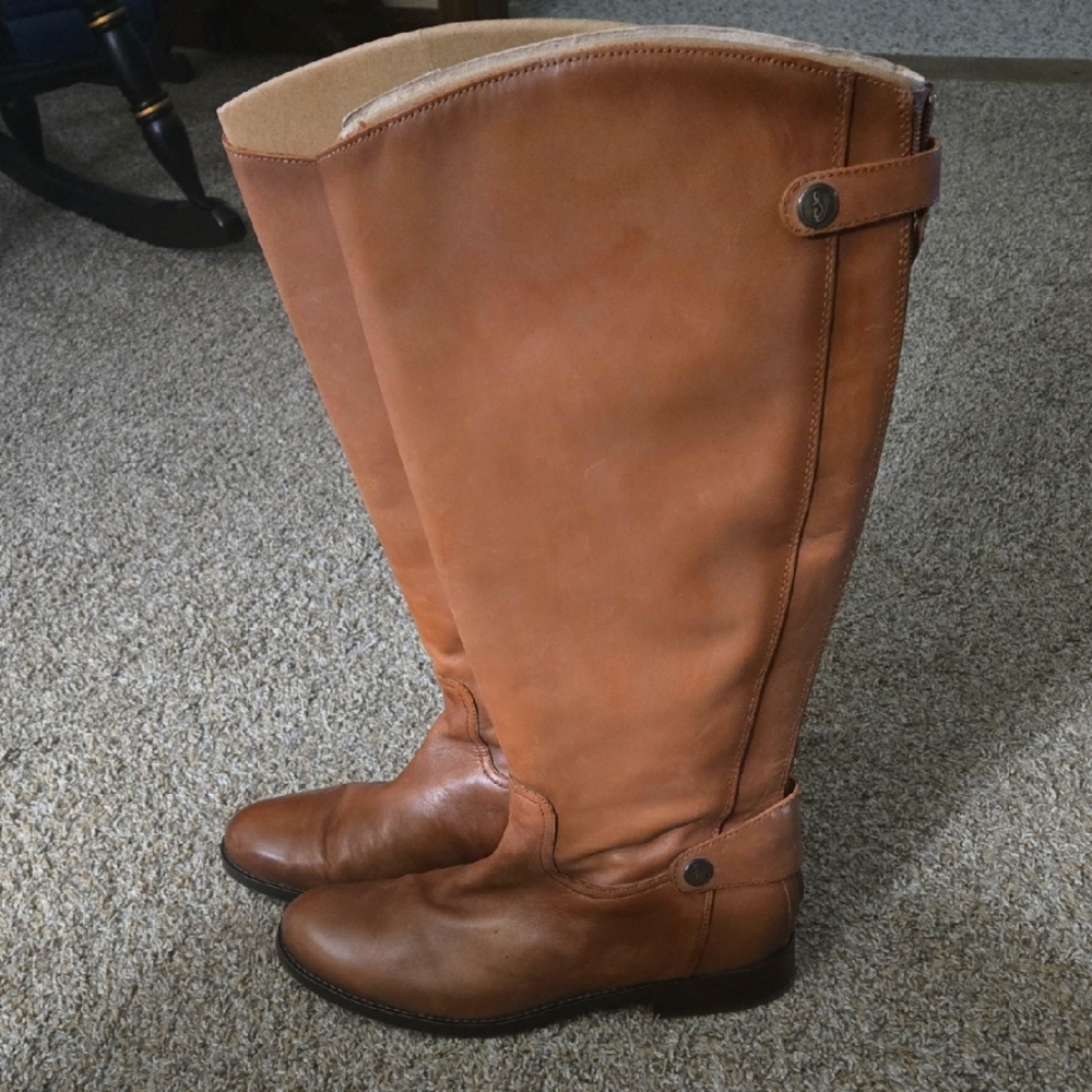 Sam Edelman, Mikala Tall, Whiskey Leather Knee-High B… - Gem